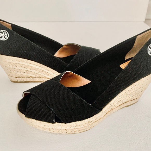 Tory Burch | Shoes | Tory Burch Filipa Canvas Espadrille Black Shoes ...